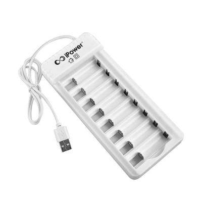 China AAA AA NIMH Battery Charger 8 Slots Usb 1.2V Ni-MH Ni-CD for sale