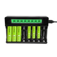 China 8 Slot LED Smart Battery Charger for AA/AAA NIMH Batteries for sale