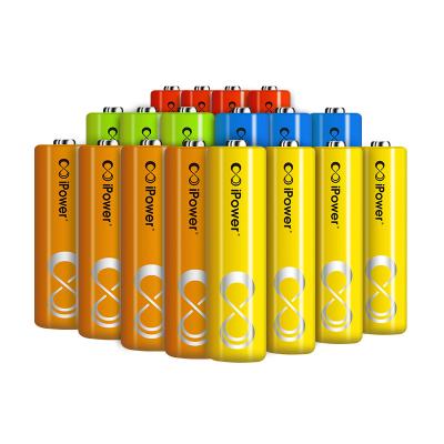 China High Capacity Rechargeable NiMH Batteries AA AAA 800mah 1100mah 2600mah For Supermarket for sale