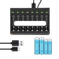 China 8 Slots AA AAA 1.2V NIMH Small Batteries Ni Cd Battery Charger for sale