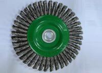 China 125mm OD Stringer Bead Knotted Wire Wheel Brush for Weld Preparation and Cleaning for sale