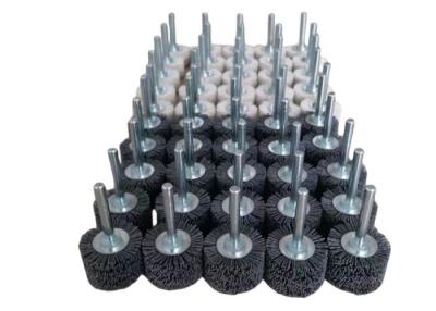China 50mm Silicon Carbide Filament Mounted Nylon Cylinder Brush​ With 10mm Shank for sale