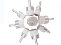China High Performance 120 Grit ATB Flex Nylon Mini End Abrasive Brush 20mm Shank for sale