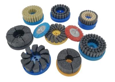 China DOT Style Abrasive Nylon Disc Brush Deburring Tools for Surface Preparation for sale