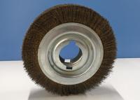 China 8 Inch Non Sparking Brass Wire Wheel Brush with 51mm Inner Hole for Paint Removal for sale