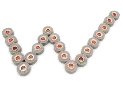 China High Performance 32mm OD Aluminium Oxide Abrasive Nylon Ringlock Brush for sale