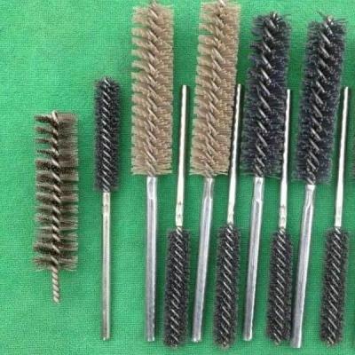 China Industrial Nylox Power Tube Brush Single Spiral for cleaning hydraulic valve for sale