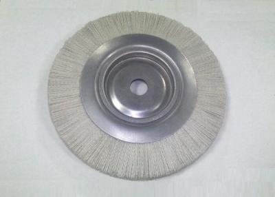 China 250MM x 25.4MM x 25mm Circular Nylon Abrasive Filament Gear Deburring Brush for sale