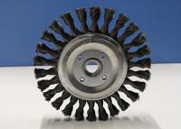 China 150mm x 22mm Knotted Wire Wheel Brush for Rust and Slag Removal for sale