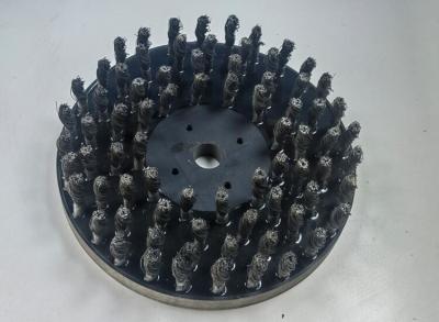 China Customizable 300mm Twsit Knot Wire Disc Brush for Surface Preparation for sale