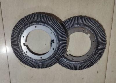 China 114 Knot Cutback Brush 420mm OD Twisted Knot Steel Wire Polishing Brush for sale