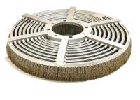 China 400mm Diameter Crimped Wire Spiral Wound Cup Brushes For Wire Processing for sale