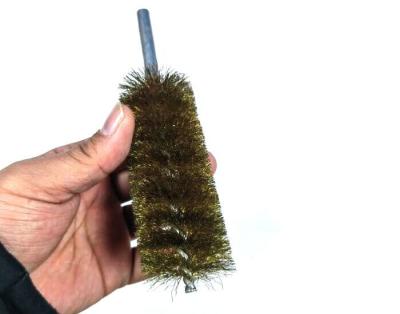China USA Hot Selling 40mm Diameter Single Spiral Twisted Brass Wire Tube Cleaning Brush for sale