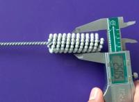 China Custom 25mm Aluminum Oxide Flexible Cylinder Honing Tool Brush for Surface Finishing for sale