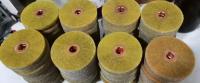 China 106 MM Encapsulated Wheel Brush with 0.5 Inch Arbor hole for Rust Removal for sale