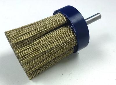 China Floor Grinding Machine 70mm Diameter Knotted Brass Wire Disc Brush for sale