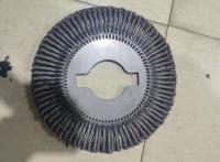 China 80 Knot Cutback Brush 350mm OD Large Twisted Knot Wire Brush Wheel for sale