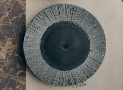 China 250mm Composite Hub Abrasive Nylon Wheel Brushes Deburr Hard Metal Parts for sale