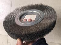 China 10 inch Stainless Steel Wire Wheel Brush 250 OD X 40mm Square Inner Hole for sale