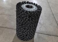 China 5 Inch OD Multi-Layer Twisted Steel Wire Brush Drum Scarifier for Rust Removal for sale