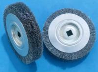 China High Density 8 inch Steel Wire Wheel Brush with 40mm Square Inner Hole for sale