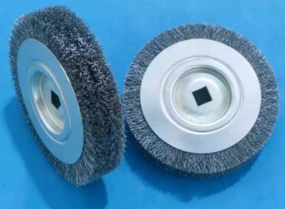 China High Density 8 inch Steel Wire Wheel Brush with 40mm Square Inner Hole for sale