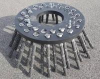 China Trimmer Metal Weeds 200mm Length Twisted Steel Wire Rope Disc Brush for sale