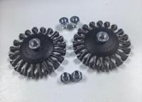 China 5-Inch Knot Twisted Conical Wire Bevel Wheel Brush with 5/8