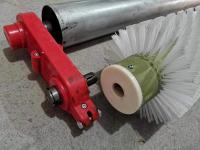 China Metal Spindle Nylon Industrial Roller Brush for Solar Panel Cleaning for sale