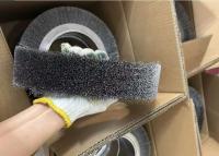 China Cylindrical Industrial Tool 12Inch Diameter Crimped Stainless Steel Wire Roller Brush for Removing Heavy Scale for sale