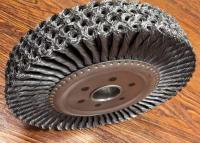 China Four Knot Sections Combined 12Inch Diameter Knotted Wire Roller Brush for Wire Descaling for sale