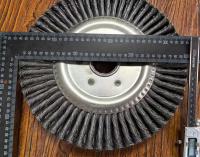China Four Knot Sections Combined 12Inch Diameter Knotted Wire Roller Brush for Wire Descaling for sale