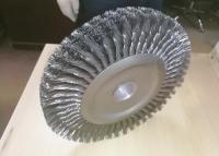 China Four Knot Sections Combined 12Inch Diameter Knotted Wire Roller Brush for Wire Descaling for sale