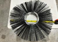 China 24 Inch Polypropylene Mixed Steel Wire Combination Replacement Segment Ring Wafer Sweeper Brush For Road Cleaning for sale