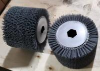 China 10 Inch Diameter Hard Alloy CBN Tool Edge Passivation Abrasive Wire Roller Brush with Hex Hole for sale