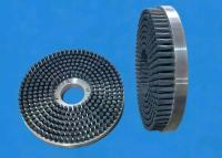 China Industrial 500mm Metal Base Diamond Filament Disc Brush 800 Grit for Hard Alloy Edge Passivation for sale