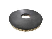 China Industrial 500mm Metal Base Diamond Filament Disc Brush 800 Grit for Hard Alloy Edge Passivation for sale
