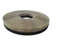 China Industrial 500mm Metal Base Diamond Filament Disc Brush 800 Grit for Hard Alloy Edge Passivation for sale