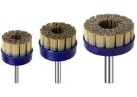 China Floor Grinding Machine 75mm Diameter Knotted Brass Wire Disc Brush for sale