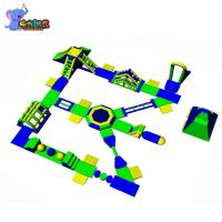 China Customized Water Lake Obstacle Course Assault Adults Floating Island Waterpark for sale