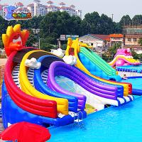 China Outdoor Inflatable Water Slide Inflatable Water Game Inflatable Slide for sale