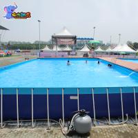 China Removable Outdoor Portable Temporary Swimming Pool Metal Frame Custom for sale