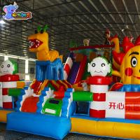 China Customization Inflatable Bouncy Castle Cartoon Happy Land Theme Bounce House for sale