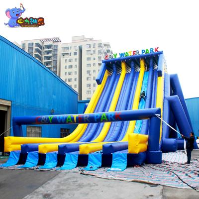 China Outdoor Inflatable Water Slide Large Inflatable Slide Water Parks for sale
