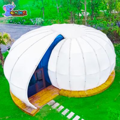 China ODM Dome Glamping Resort Tent Snail Sea Shell 6-8 Person For Travelling for sale
