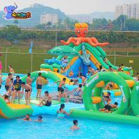 China Summer Inflatable Water Slide Water Playground Inflatable Octopus Slide for sale