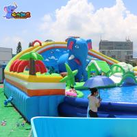 China Outdoors Inflatable Water Slide Water Park Elephant Inflatable Slide Inflatable toy for sale