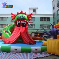 China Customizable Water Park Inflatable Water Slide Cartoon Outdoor Inflatable Slide for sale