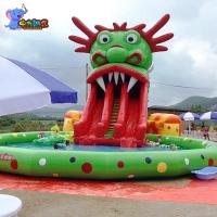 China Customizable Water Park Inflatable Water Slide Cartoon Outdoor Inflatable Slide for sale