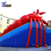 China Outdoors Water Park Inflatable Water Slide Lobster Inflatable Slide for sale